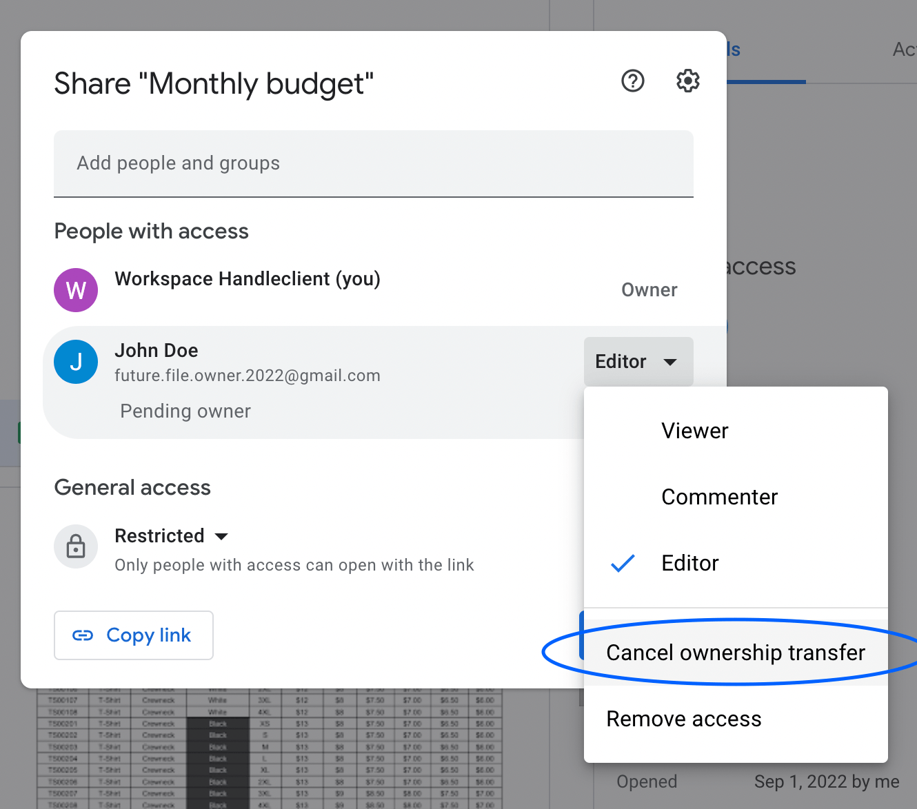 How To Transfer Ownership Of File In Google Drive