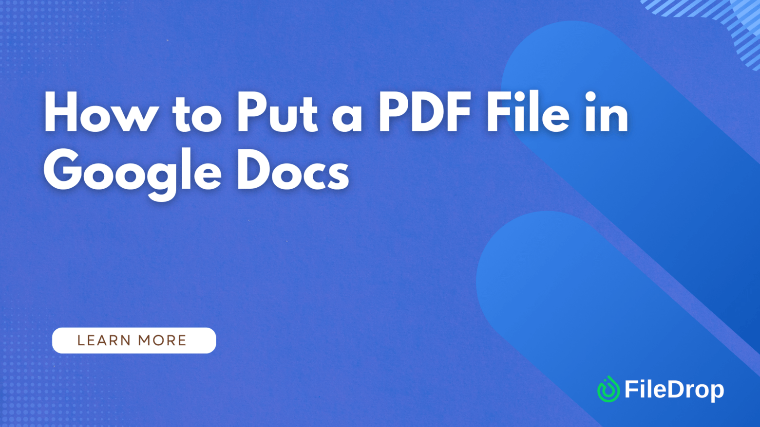 How To Insert A PDF File In Google Docs